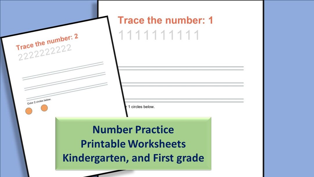 Number Tracing Worksheets 0-10 | Handwriting Practice for Preschool ...