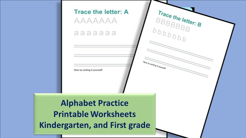Alphabet Tracing Worksheets | Upper & Lowercase Letter Practice ...