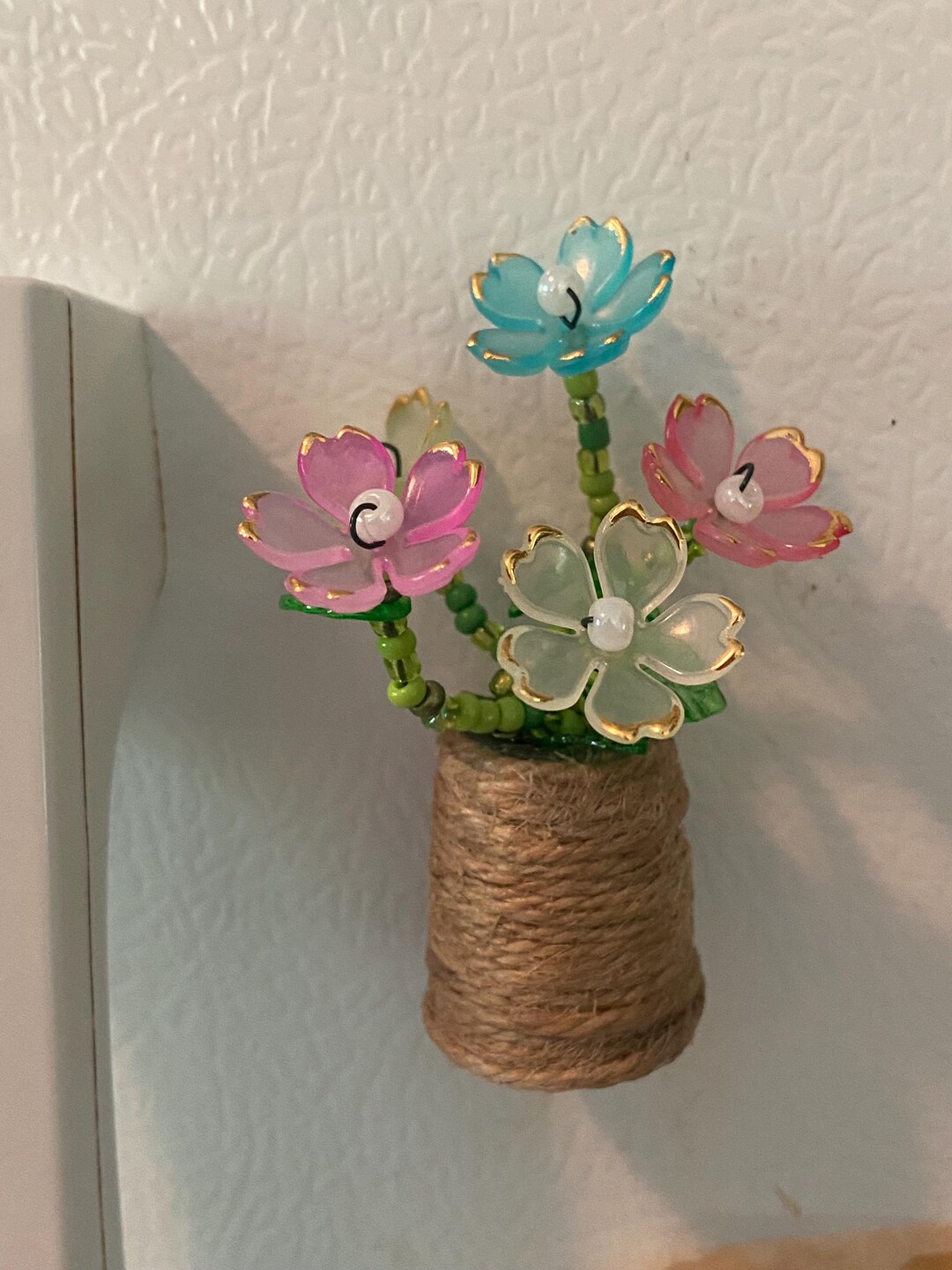 Crystal Flower Magnet - Etsy