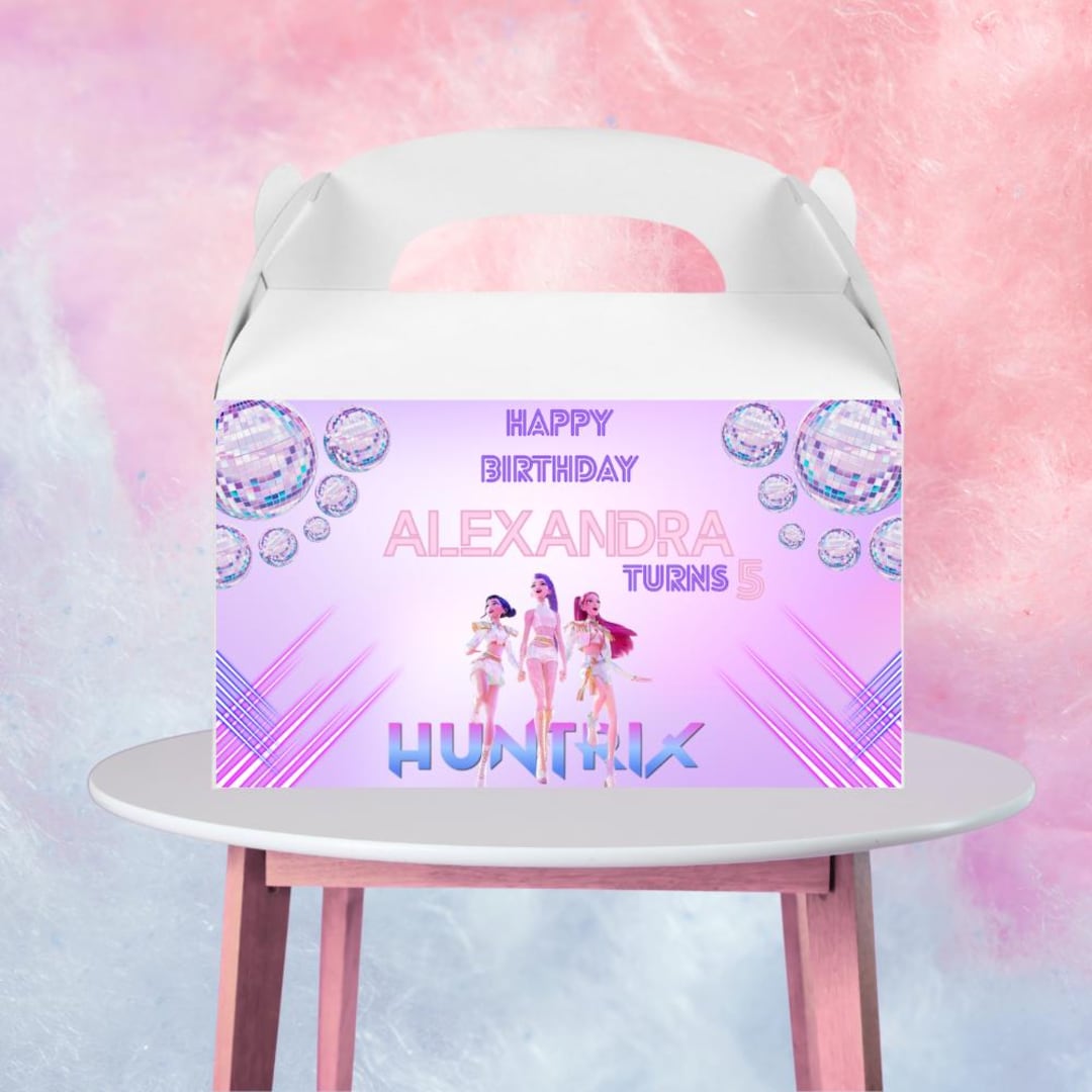 Huntrix Gable Box, Kpop Demon Hunters, Girl Birthday Party, Sticker ...