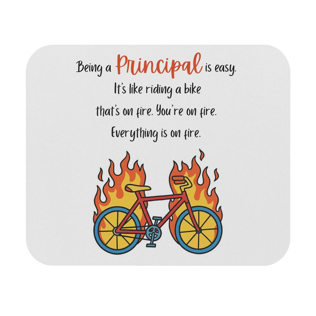 Principal Mouse Pad, Funny Teacher Gift, Office Decor, Back to School ...