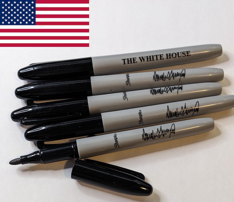 Donald Trump Sharpie Permanent Marker With President's Signature White ...