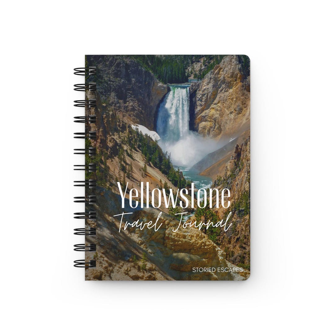 Yellowstone Travel Journal: Lower Falls Spiral Notebook - Etsy