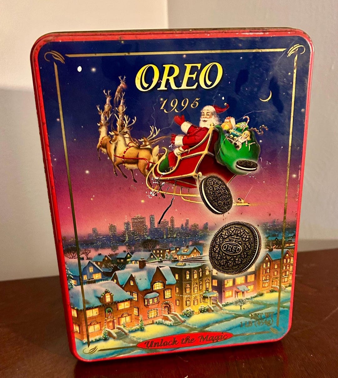 Vintage 1995 Nabisco Oreo Christmas Cookie Collectible Tin/metal ...