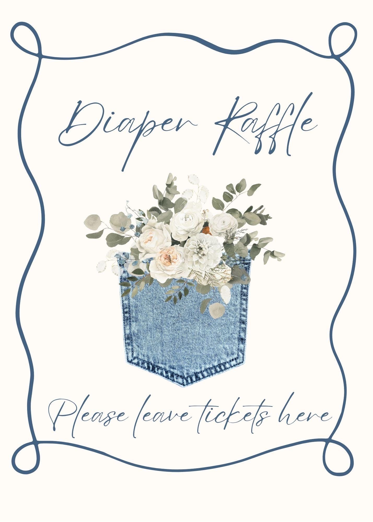 Blue Jean Baby, Baby Shower Invitation Bundle, Invite-welcome Sign ...