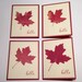 Pressed Fall Maple Leaves Greeting Cards Set of Four Blank - Etsy