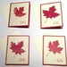 Pressed Fall Maple Leaves Greeting Cards Set of Four Blank - Etsy