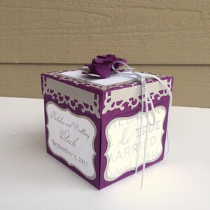Wedding Card CUSTOM Personalized Exploding Box Card Made to | Etsy