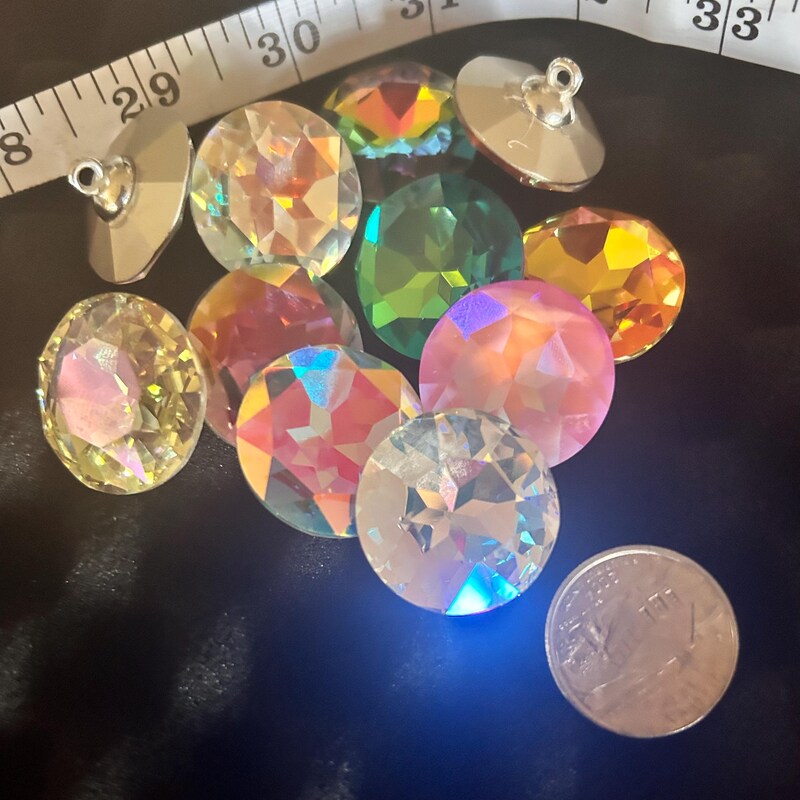 Crystal Buttons - Etsy