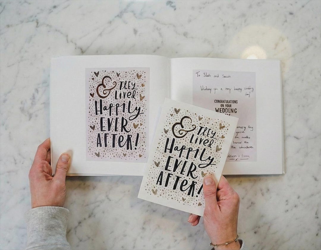 Turn Wedding Cards Into Book