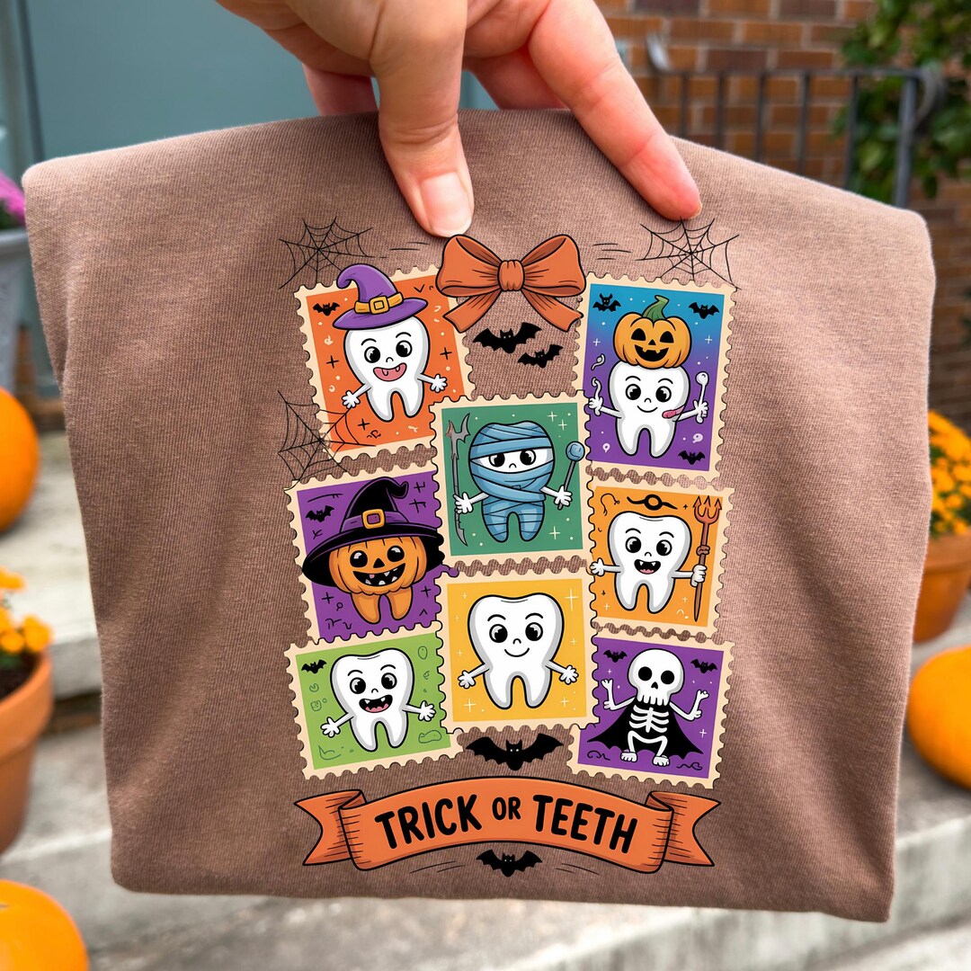 Funny Halloween Tooth PNG: Dentist Clipart, Vampire Teeth Design ...