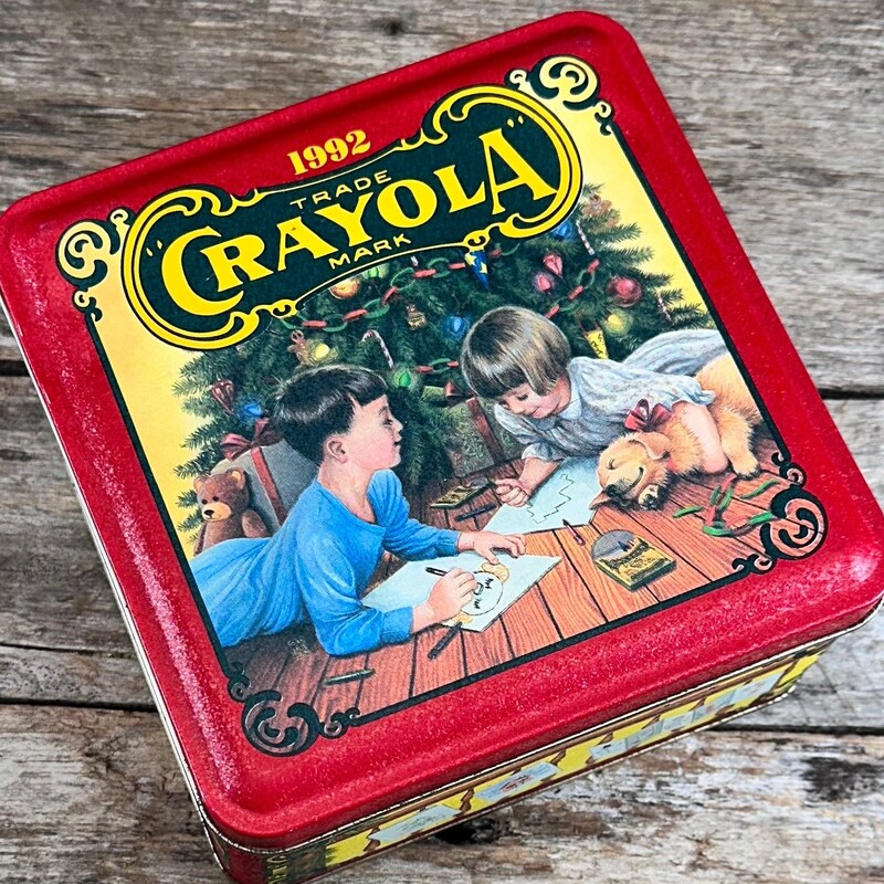 Crayola Crayon Tin - Etsy