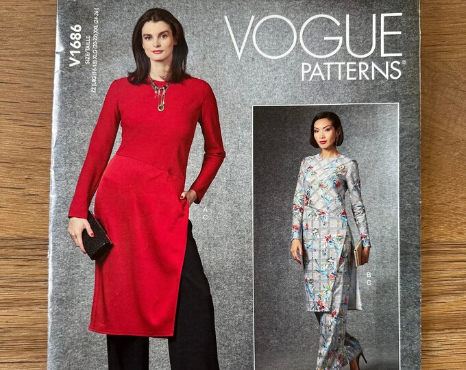 Vogue Sewing Pattern Misses' Tunic and Pants, Vogue 1686 UNCUT Plus ...