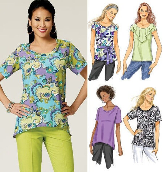 Butterick 5754 Sewing Pattern Misses Top UNCUT Sizes XS Small - Etsy Butterick 5754 Sewing Pattern Misses Top UNCUT Sizes XS Small - Etsy
