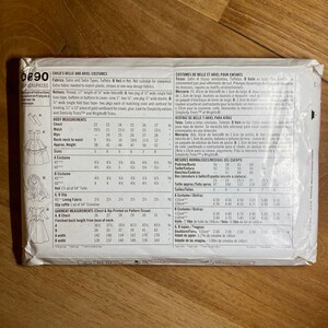 Disney Princess Costume Pattern, Simplicity 0690 / Simplicity 9902 ...