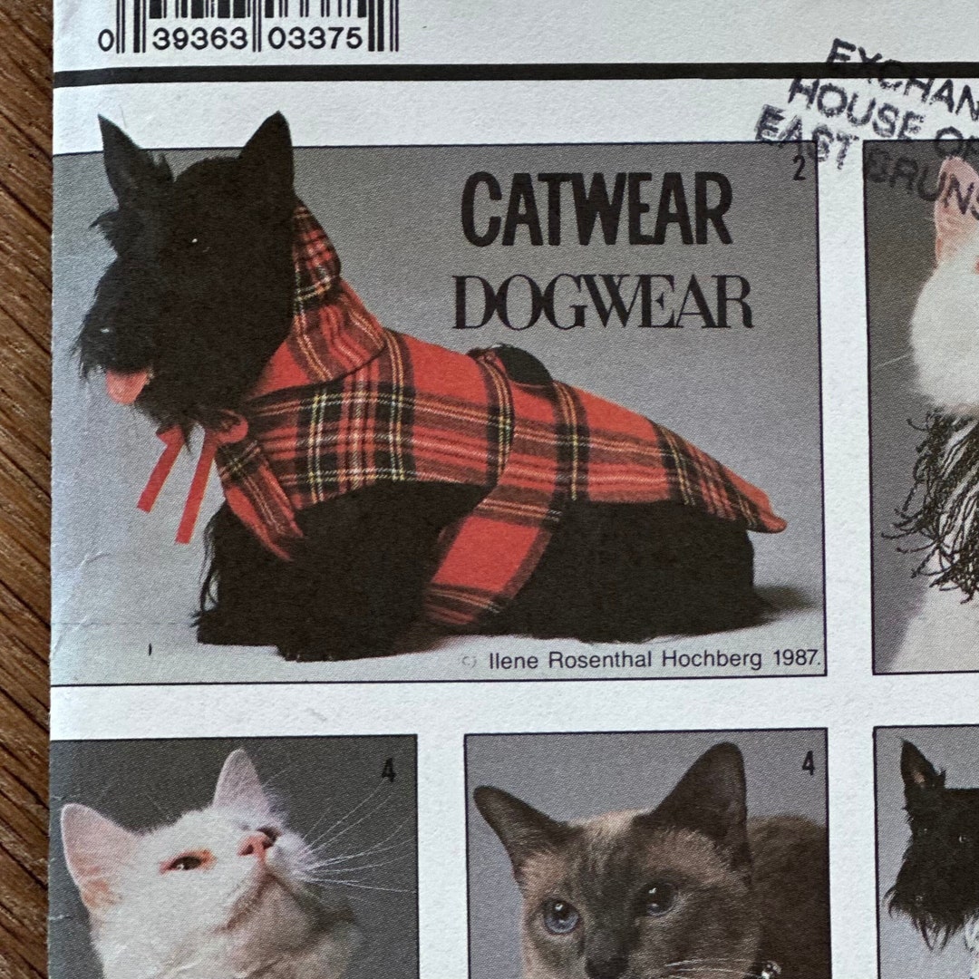 DIY Dog Coat and T-shirt and Cat Collars – Simplicity 8416 UNCUT Sewing ...