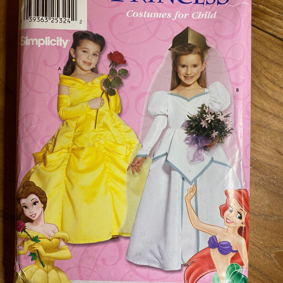 Disney Princess Costume Pattern, Simplicity 0690 / Simplicity 9902 ...