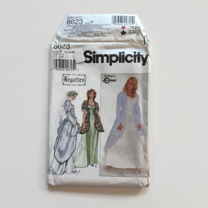 Simplicity 8623 Begotten Gown UNCUT Sizes 12 14 16 Bridal Dress With ...