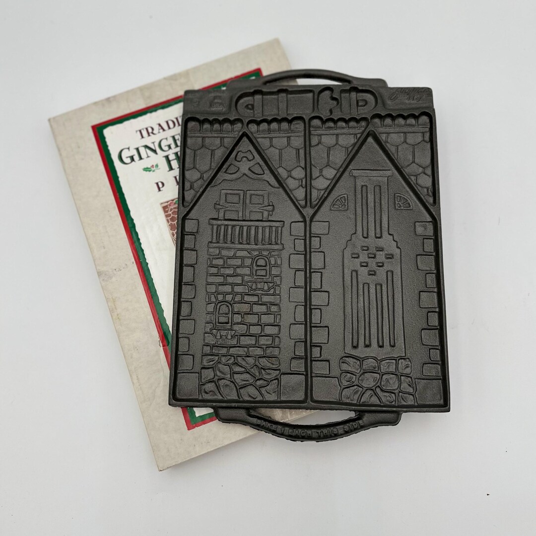 Vintage Cast Iron Gingerbread Mold, John Wright for William Sonoma ...