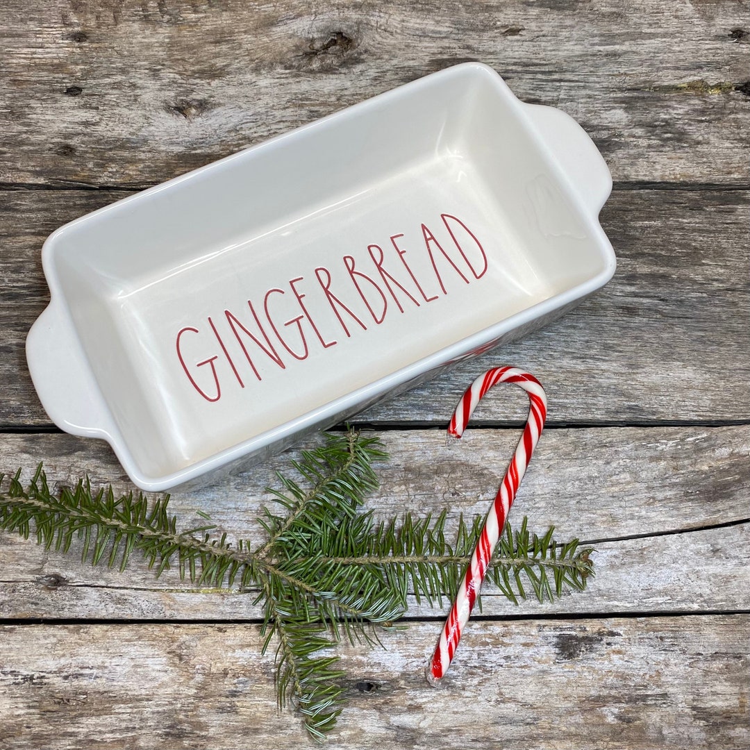 Rae Dunn Gingerbread Loaf Pan — Artisan Collection Ceramic Baking Dish ...