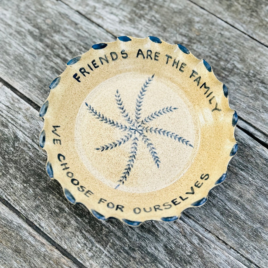 Studio Pottery Pie Plate Vintage Rustic Farmhouse Friendship Gift - Etsy