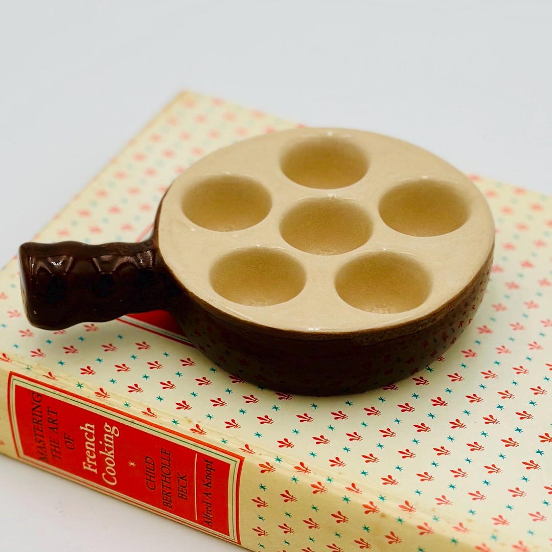 Vintage Emile Henry Escargot Stoneware Dish, Vintage French Cookware ...