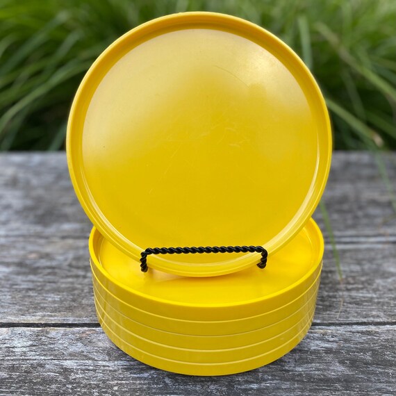 1980's Heller Yellow Stackable Plate ONE Heller Massimo - Etsy