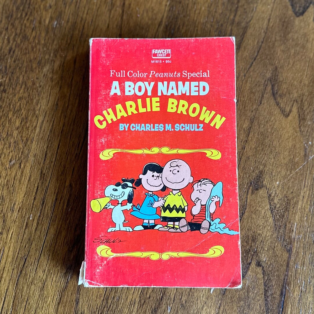 1970s Paperback Book : A Boy Named Charlie Brown Full Color Peanuts ...