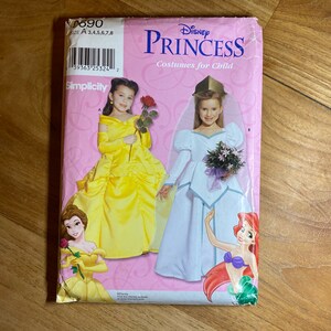 Disney Princess Costume Pattern, Simplicity 0690 / Simplicity 9902 ...