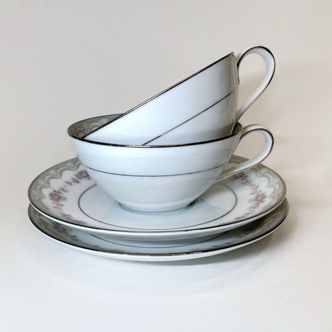 Vintage 1950s Fine China, Noritake Glenwood Tea Cup and Saucer Set of 2 ...