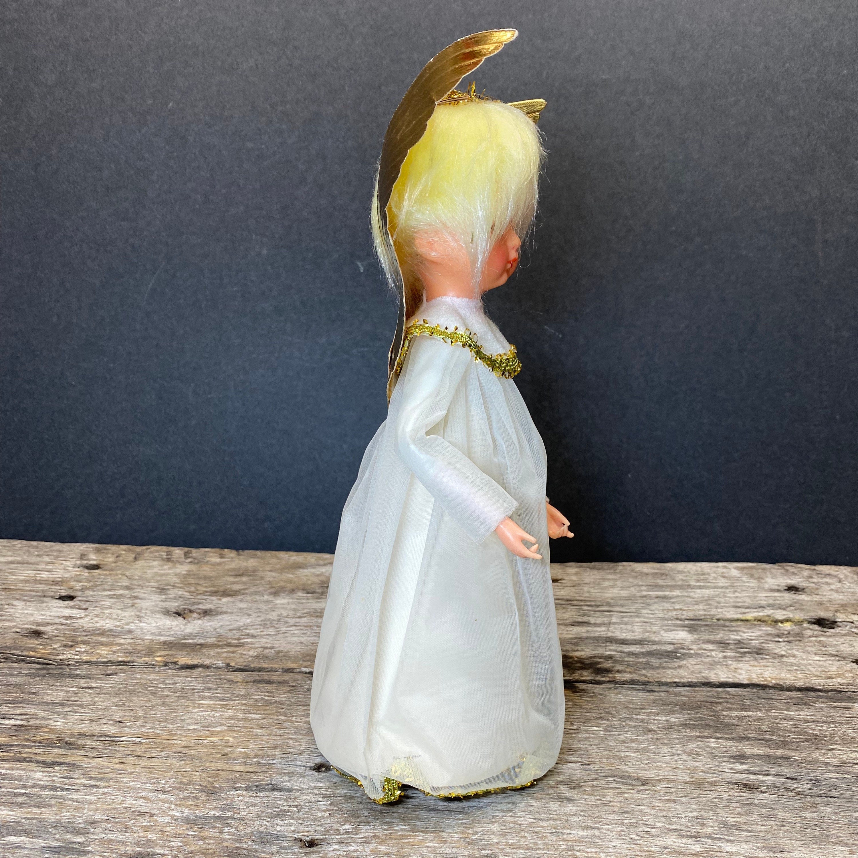 Tree Top Angel Vintage Christmas Tree Topper White and Gold - Etsy