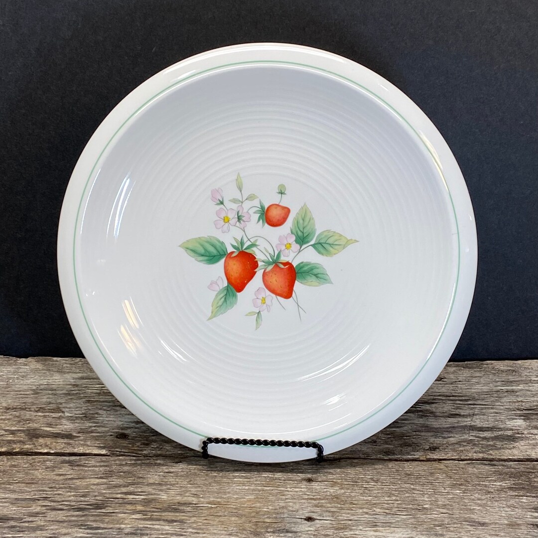 Mikasa Platter Berries Three White With Strawberries - Etsy