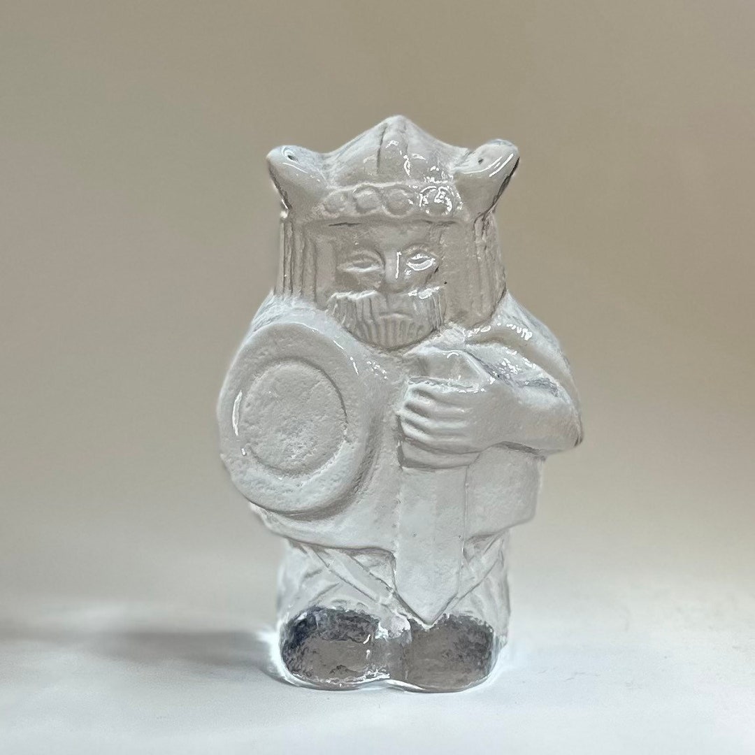 Vintage Magnor Viking Glass Figure – Scandinavian Crystal Paperweight ...