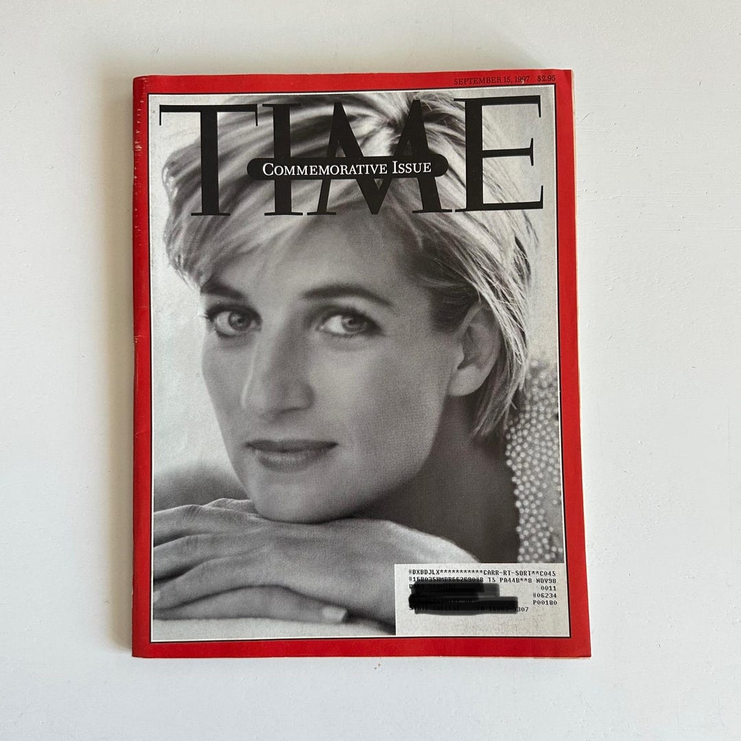 Vintage Time Magazine Princess Dianna Commemorative Issue Dated ...