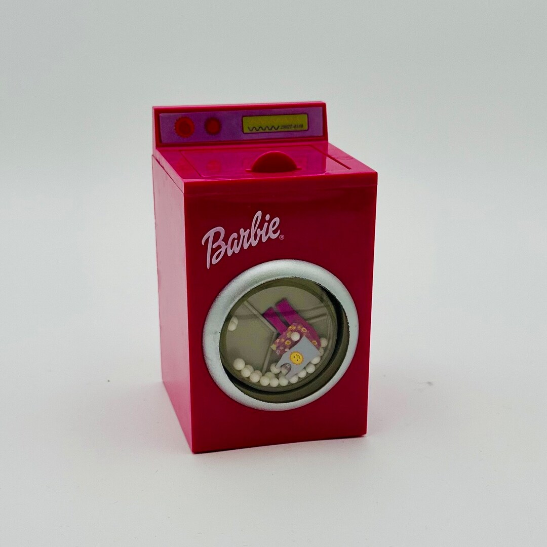 Vintage Barbie Washing Machine Doll Accessory Pink Wind Up - Etsy