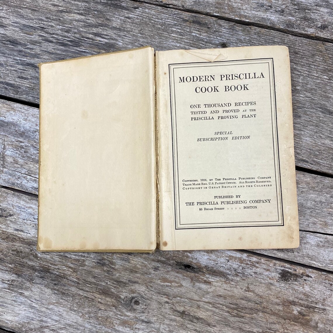 Modern Priscilla Cook Book 1924 First Edition 1000 Home | Etsy