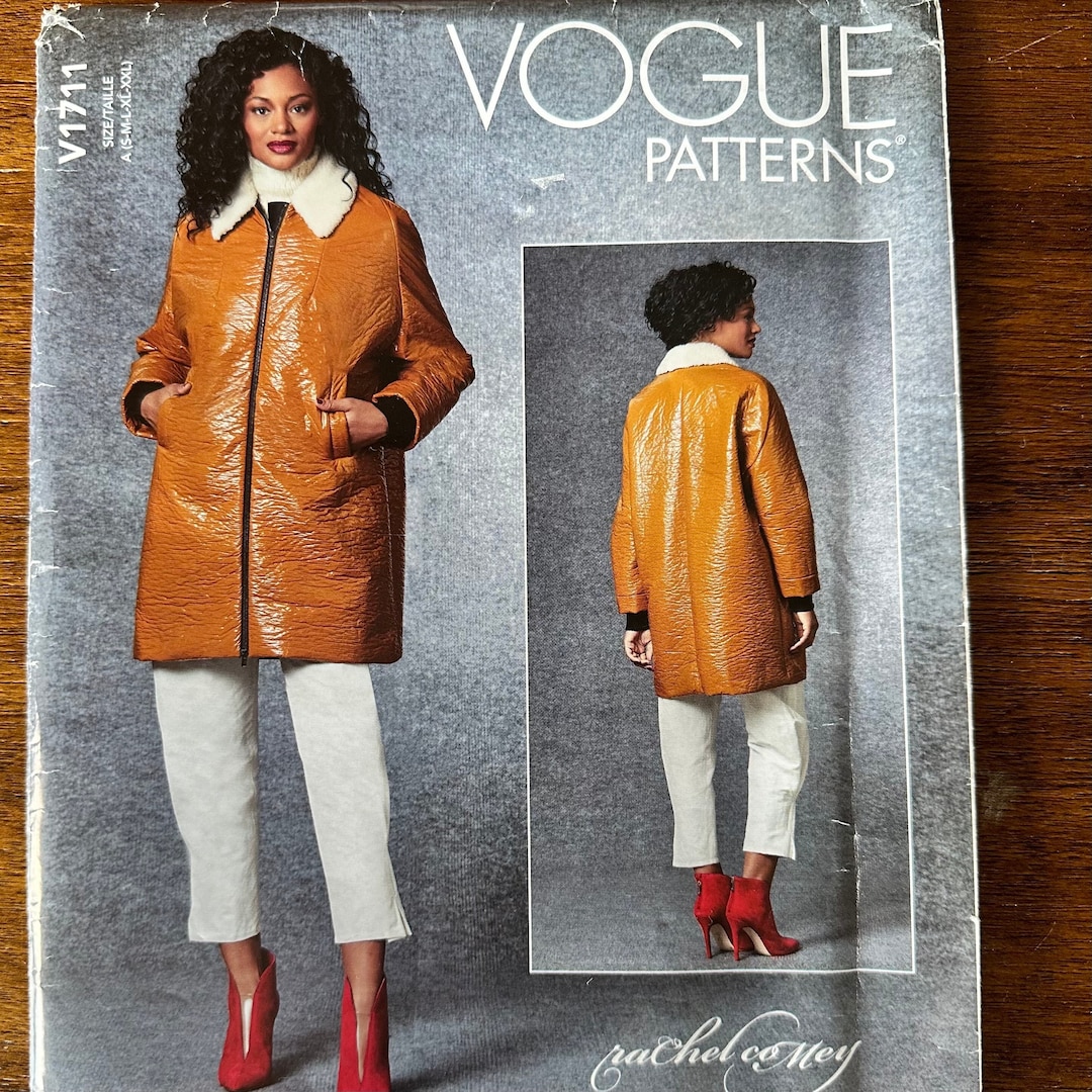 Vogue 1711 Rachel Comey Sewing Pattern – UNCUT, Sizes 8–26, Misses’ Jacket, OOP 2020 Vogue ...