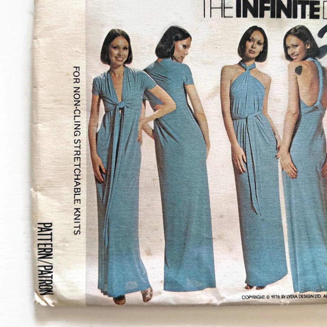 1970s Infinite Wrap Dress Sewing Pattern – Mccall's 5360 UNCUT One Size ...