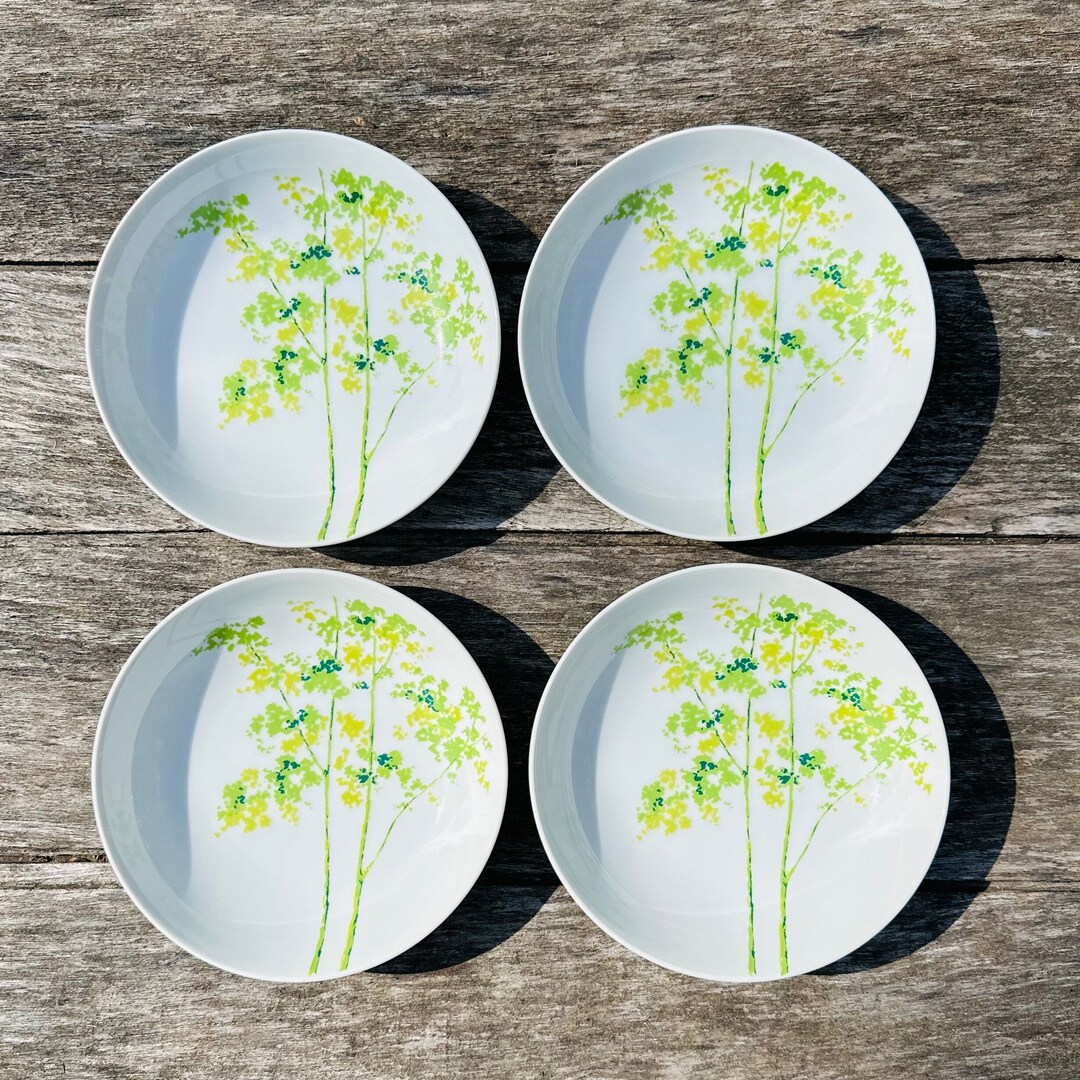 Set of 4 Mikasa Tree Tops Dessert Bowls 1970s Fine China Dinnerware - Etsy