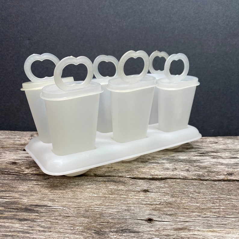 Tupperware Popsicle Ice Pop Set Ice Tups Complete Set of 6 - Etsy