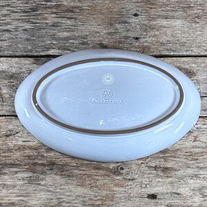 Christmas Tree Plate by Mariposa, Winter White Pottery Ceramic Oval ...