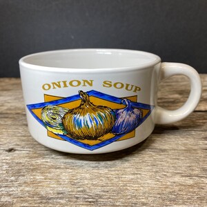 1970's Soup Mugs, Onion Soup, Vegetable Soup Mug, Choose One Mug - Etsy