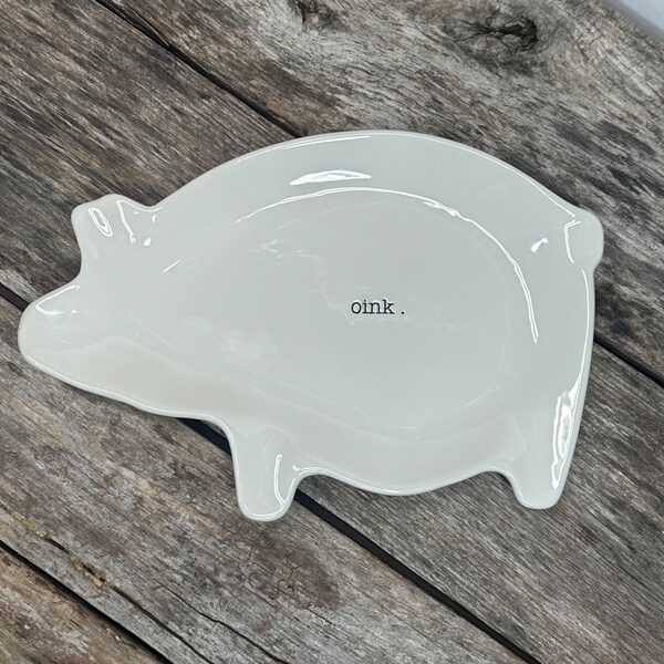 Ceramic Pig Plate - Etsy