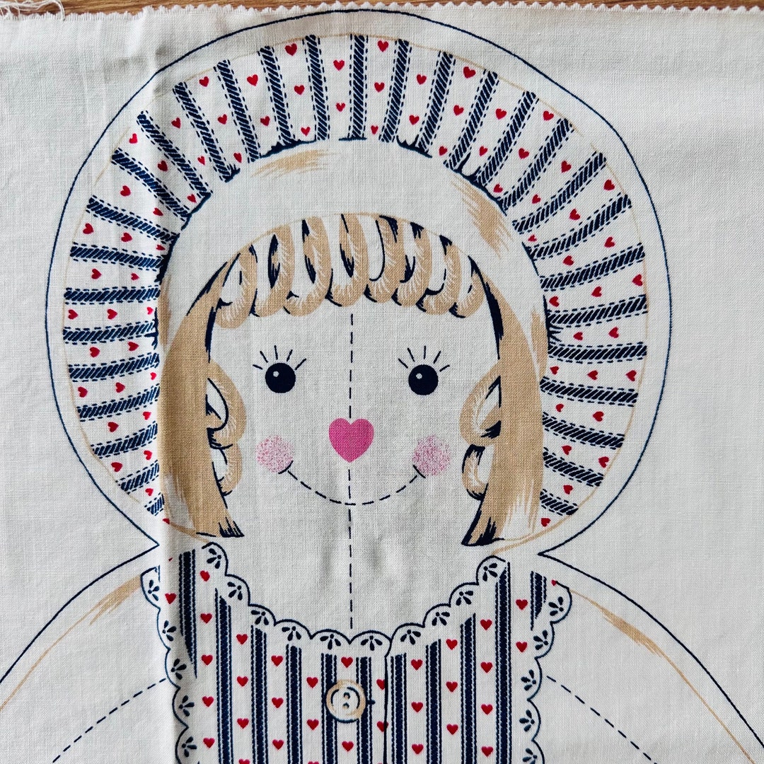 Fabric Panel to Sew Lizzie Beth and Meow a Stuffed Doll and - Etsy