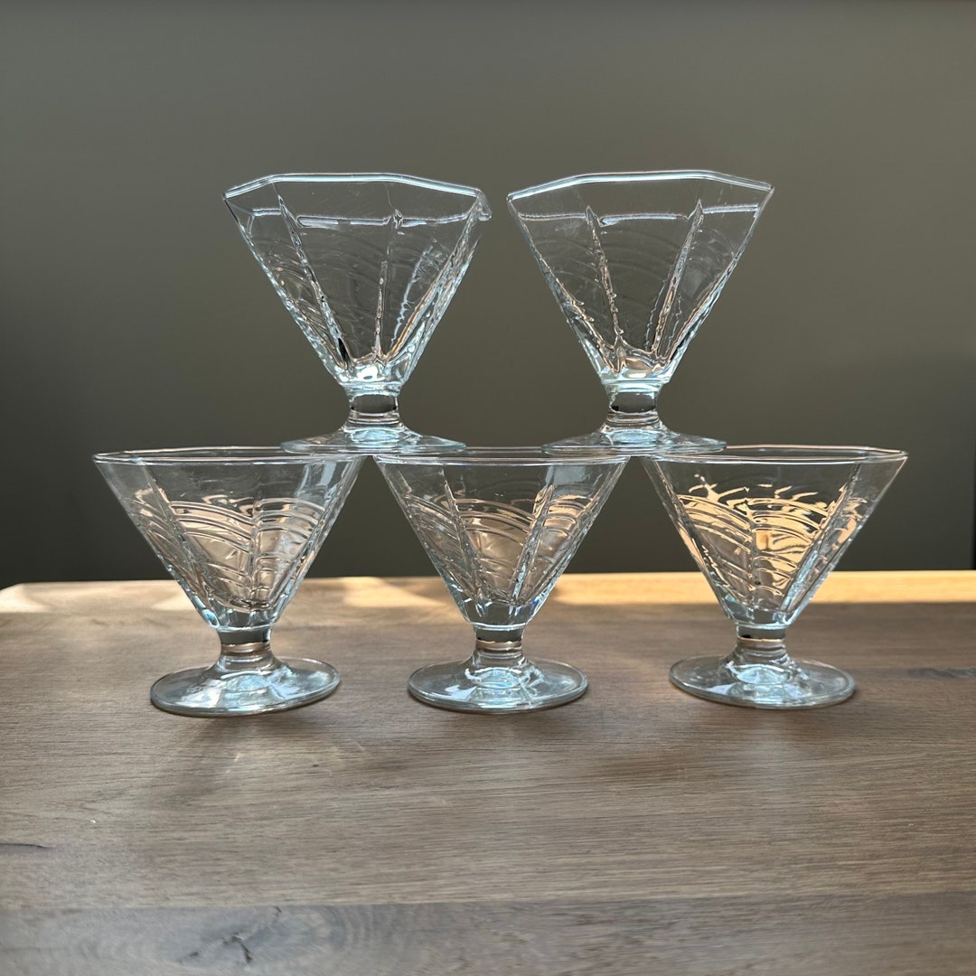 Vintage Dansk Glassware, Summerhouse Champagne or Sherbet Glasses Set ...