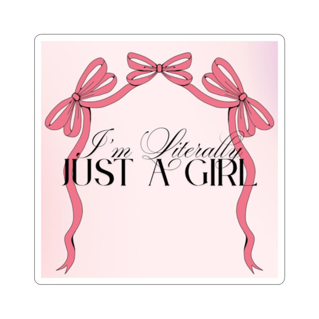 Chic Pink Bow Stickers - Cute, Fun Decals for Girls, Laptop Stickers ...