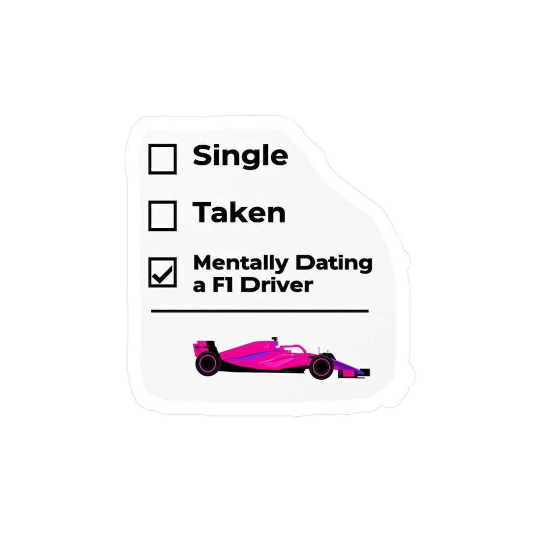 Formula 1 Lover Vinyl Decals, Racing Car Stickers for Fans, Gift for F1 ...