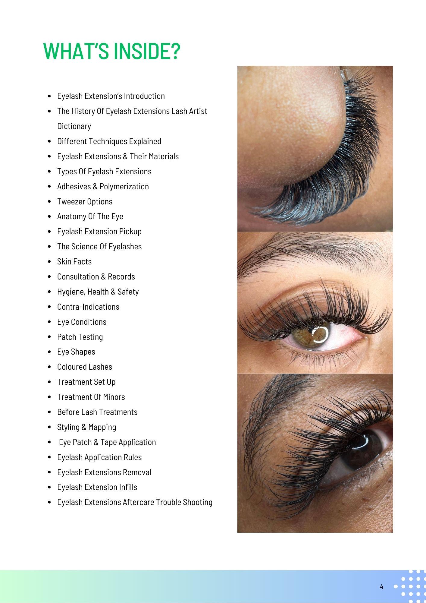 Eyelash Extensions Training Manual - Etsy