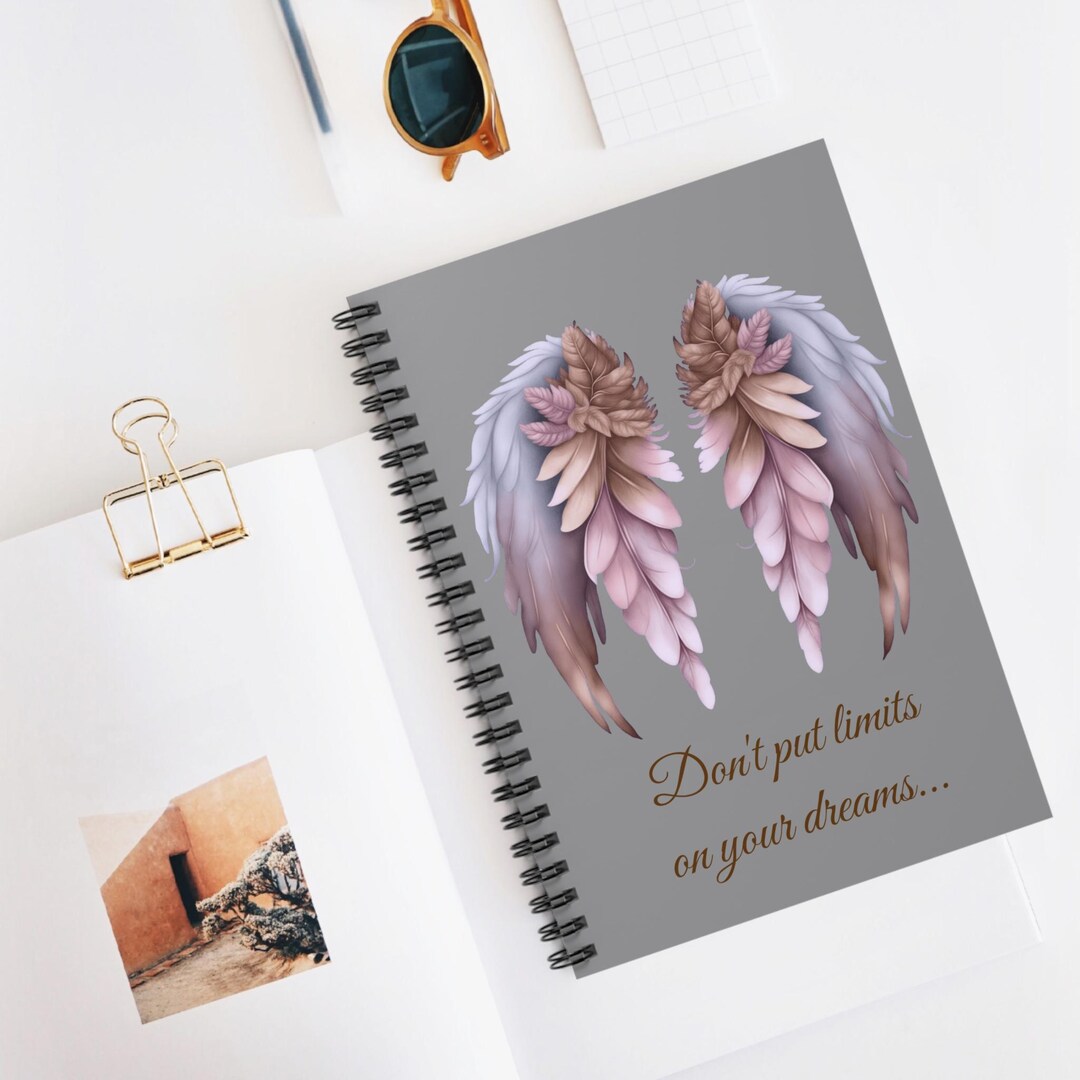 Inspirational Spiral Notebook - Dream Big, Motivational Journal, School ...
