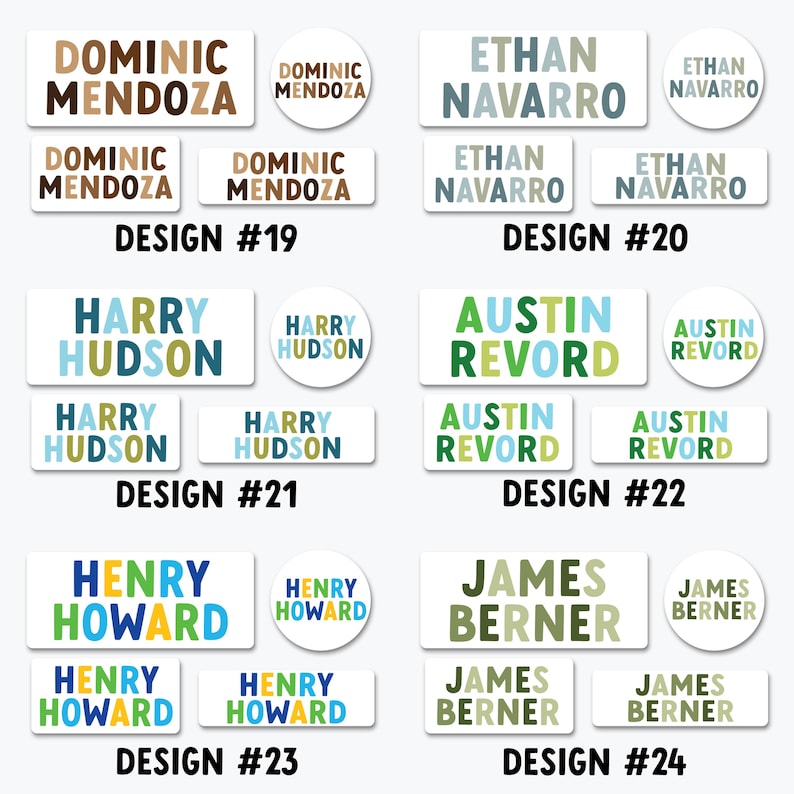 Personalized Waterproof Name Labels - Dishwasher Safe Labels - Name ...